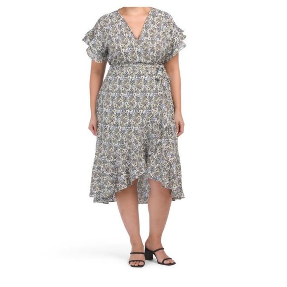 Max Studio | Dresses | Max Studio Floral Print Wrap Dress | Poshmark